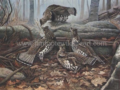 Jim Foote Print - "November Grouse" | Zollars Fine Art